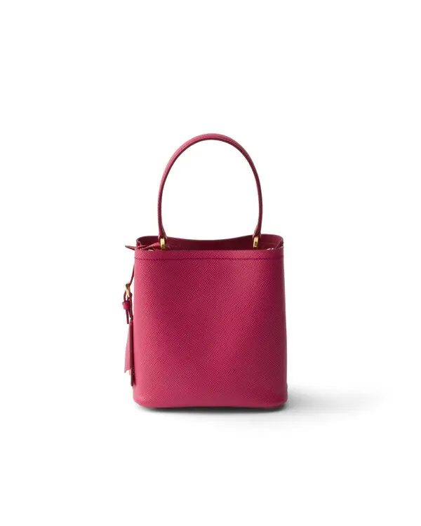 Prada Panier Mini Saffiano Leather Bag - Pink