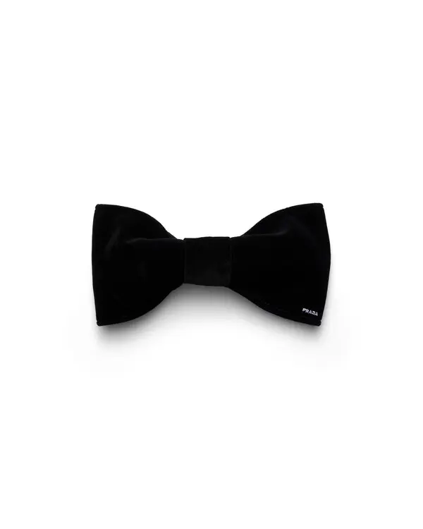 Prada Velvet Hair Clip - Black