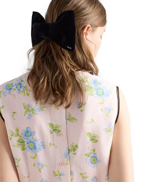 Prada Velvet Hair Clip
