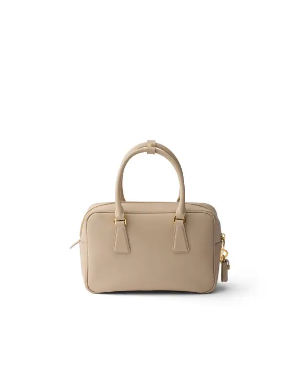 Prada Small Saffiano Leather Top-handle Bag - Neutral