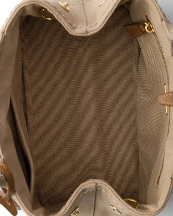 Prada Jardinière Cotton Canvas Mini-bag - Neutral
