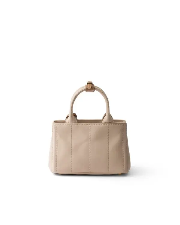 Prada Jardinière Cotton Canvas Mini-bag - Neutral