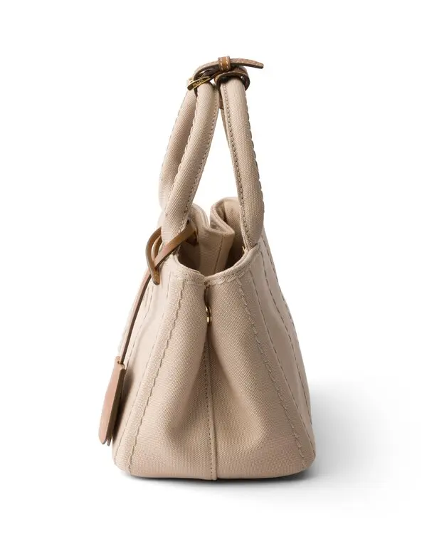 Prada Jardinière Cotton Canvas Mini-bag - Neutral