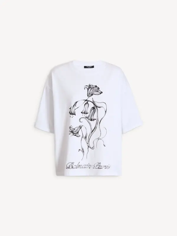 Balmain Printed Cotton Jersey T-shirt