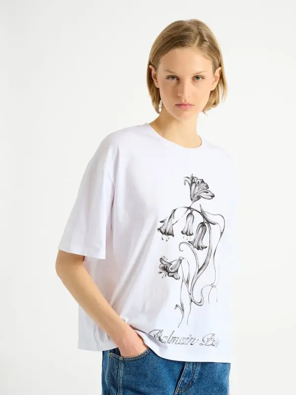 Balmain Printed Cotton Jersey T-shirt