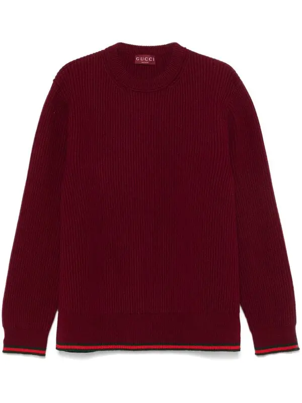 Gucci Crewneck Sweater In Cashmere And Wool Blend