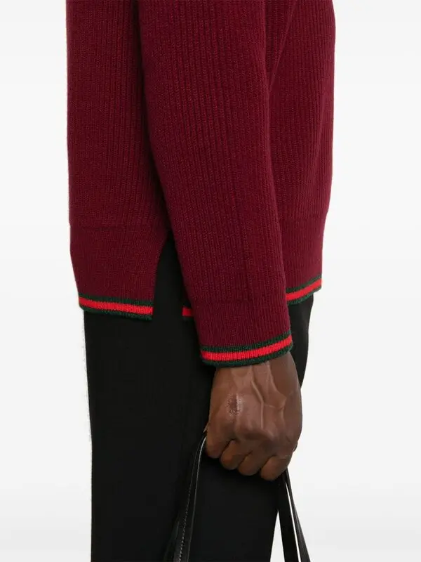 Gucci Crewneck Sweater In Cashmere And Wool Blend