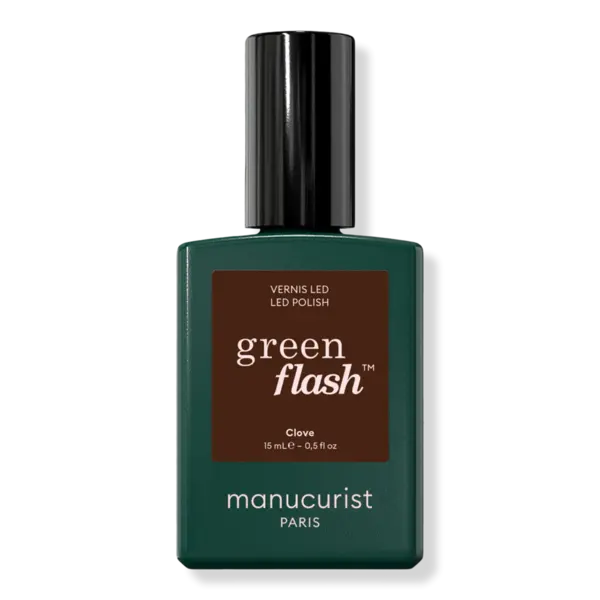 MANUCURIST Green Flash Led Gel Nail Polish, Non-toxic Nail Polish - Clove