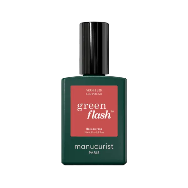 MANUCURIST Green Flash Led Gel Nail Polish, Non-toxic Nail Polish - Bois De Rose