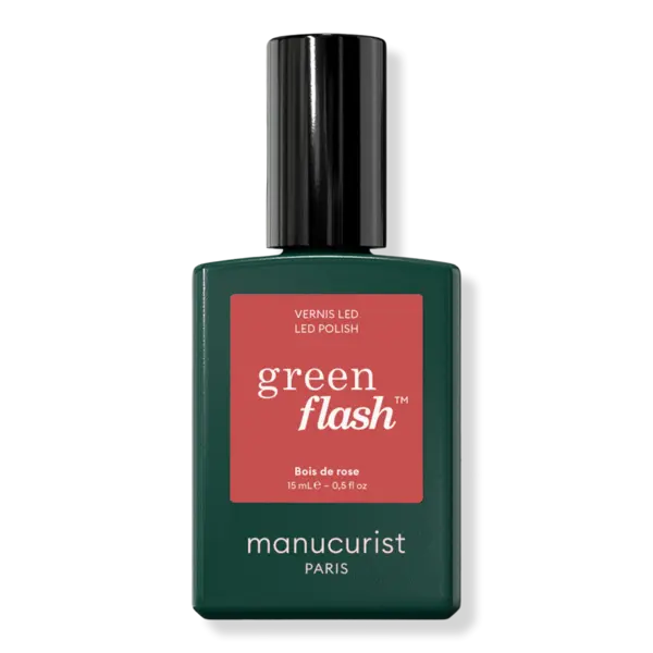 MANUCURIST Green Flash Led Gel Nail Polish, Non-toxic Nail Polish - Bois De Rose