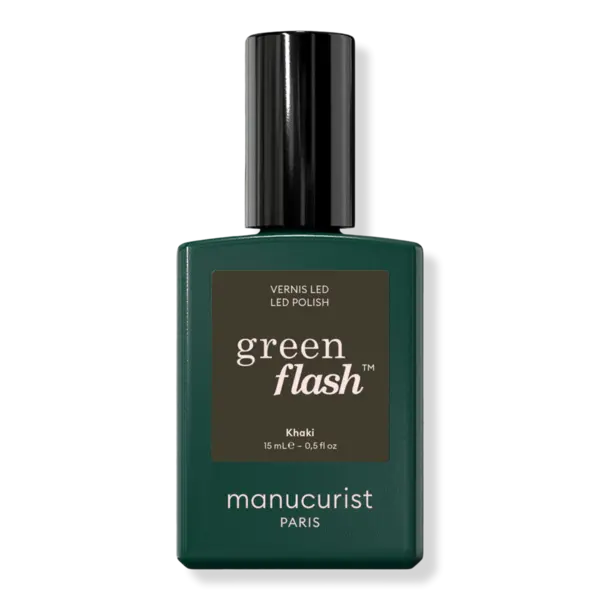 MANUCURIST Green Flash Led Gel Nail Polish, Non-toxic Nail Polish - Khaki