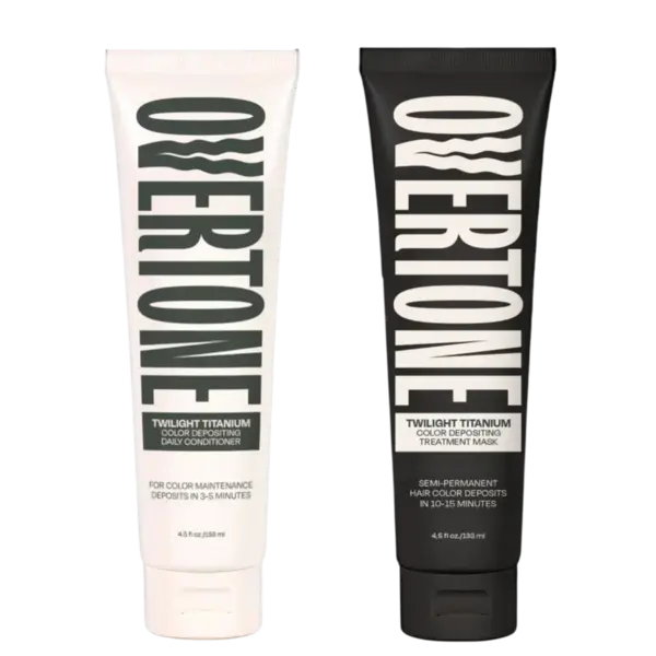 OVERTONE Healthy Color Duo Coloring Conditioner + Daily Conditioner Set - Twilight Titanium Duo
