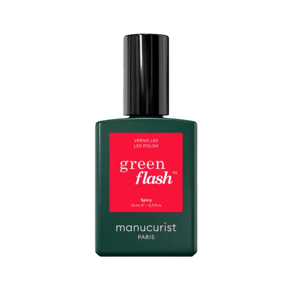 MANUCURIST Green Flash Led Gel Nail Polish, Non-toxic Nail Polish - Spicy