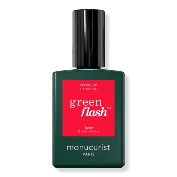 MANUCURIST Green Flash Led Gel Nail Polish, Non-toxic Nail Polish - Spicy