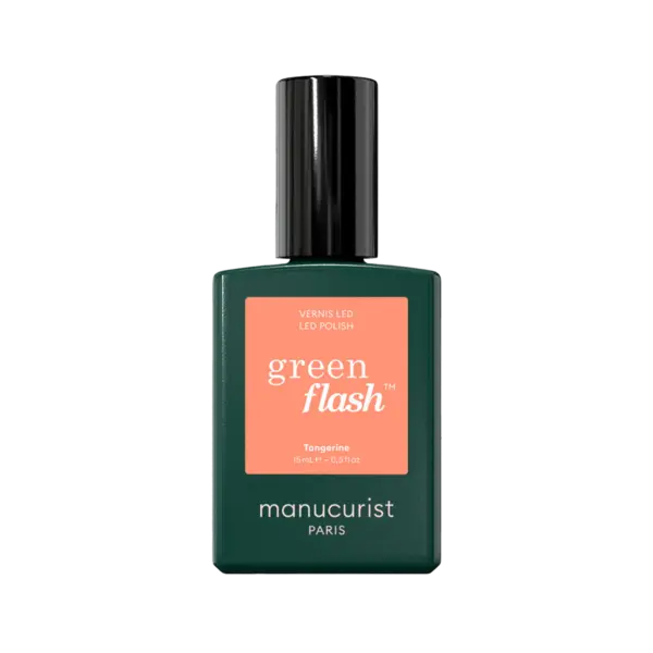 MANUCURIST Green Flash Led Gel Nail Polish, Non-toxic Nail Polish - Tangerine