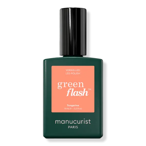 MANUCURIST Green Flash Led Gel Nail Polish, Non-toxic Nail Polish - Tangerine