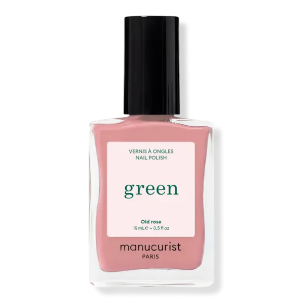 MANUCURIST Green Nail Polish, Quick Dry, Non-toxic Nail Polish With Gel-like Finish - Old Rose