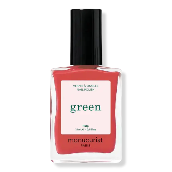 MANUCURIST Green Nail Polish, Quick Dry, Non-toxic Nail Polish With Gel-like Finish - Pulp