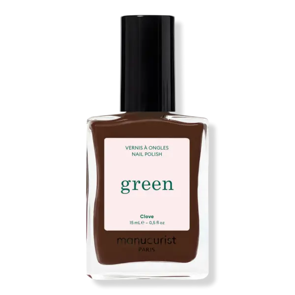MANUCURIST Green Nail Polish, Quick Dry, Non-toxic Nail Polish With Gel-like Finish - Clove