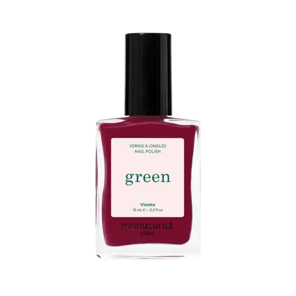 MANUCURIST Green Nail Polish, Quick Dry, Non-toxic Nail Polish With Gel-like Finish - Violeta (a Pinky Purple)