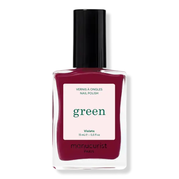 MANUCURIST Green Nail Polish, Quick Dry, Non-toxic Nail Polish With Gel-like Finish - Violeta