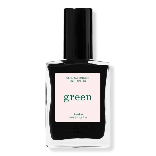MANUCURIST Green Nail Polish, Quick Dry, Non-toxic Nail Polish With Gel-like Finish - Licorice