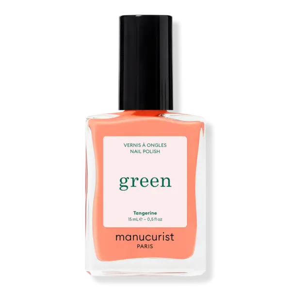 MANUCURIST Green Nail Polish, Quick Dry, Non-toxic Nail Polish With Gel-like Finish - Tangerine