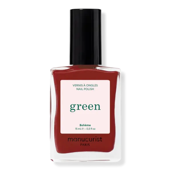 MANUCURIST Green Nail Polish, Quick Dry, Non-toxic Nail Polish With Gel-like Finish Boheme - Bohème