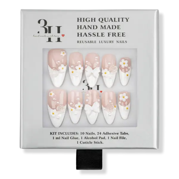 3H NAILS Elegant Vows Handmade Press-on Nails