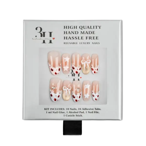 3H NAILS Starlet Handmade Press-on Nails - One-color