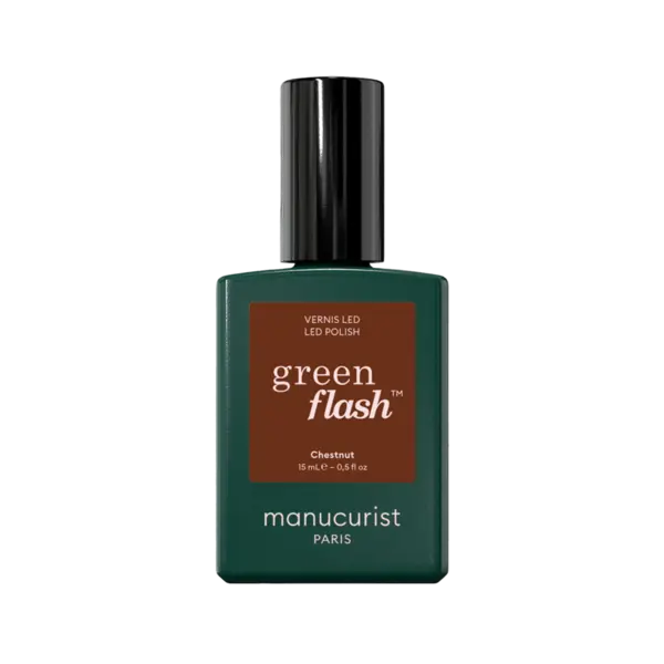 MANUCURIST Green Flash Led Gel Nail Polish, Non-toxic Nail Polish - Chestnut