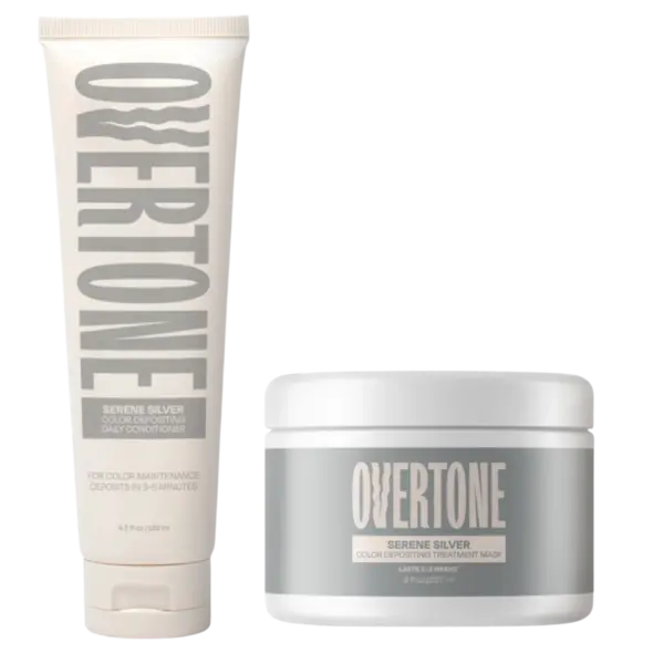 OVERTONE Healthy Color Duo Coloring Conditioner + Daily Conditioner Set - Serene Silver Healthy Color Duo