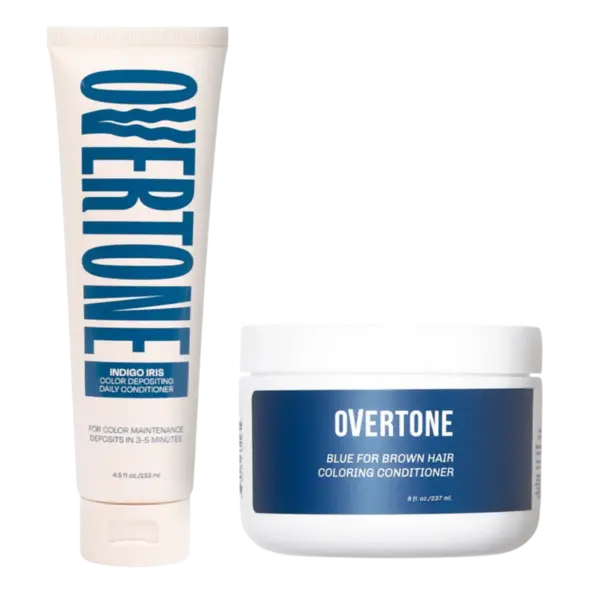 OVERTONE Healthy Color Duo Coloring Conditioner + Daily Conditioner Set - Indigo Iris Healthy Color Duo