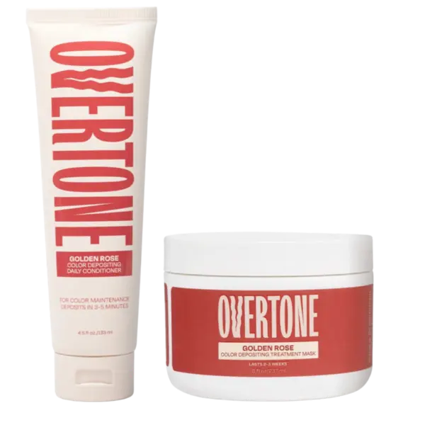 OVERTONE Healthy Color Duo Coloring Conditioner + Daily Conditioner Set - Golden Rose Healthy Color Duo
