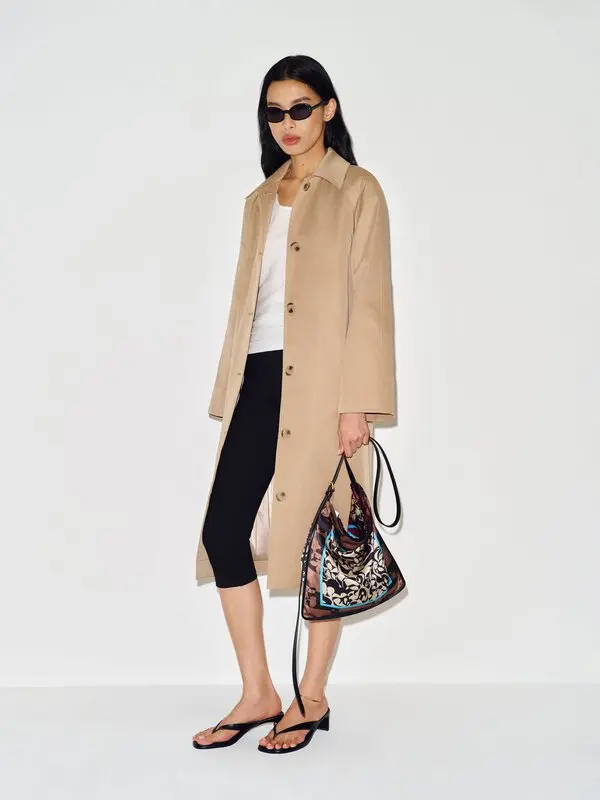 REFORMATION Beck Trench Coat - Brown