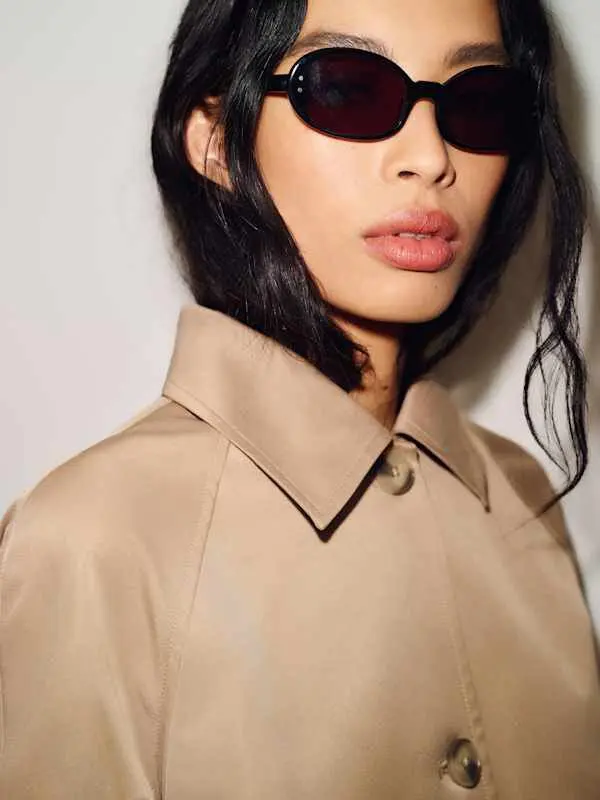 REFORMATION Beck Trench Coat - Brown