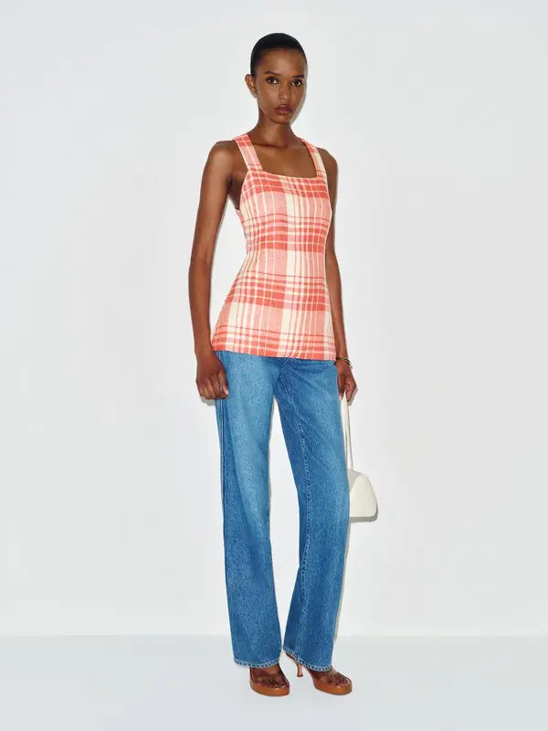 REFORMATION Kalita Linen Top
