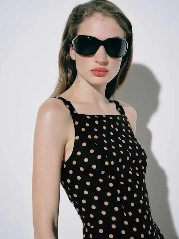 REFORMATION Venice Linen Dress - Black