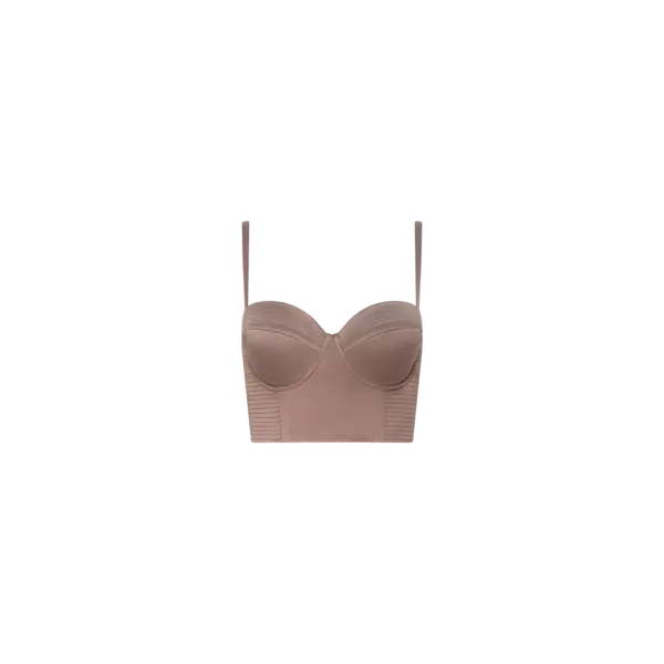 L'Agence Nysa Bustier Top - Mocha Tan