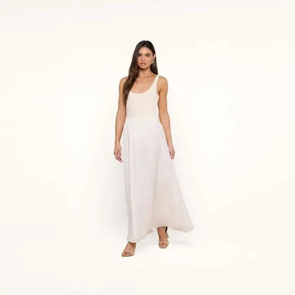 L'Agence Evangelina Maxi Skirt - Ivory
