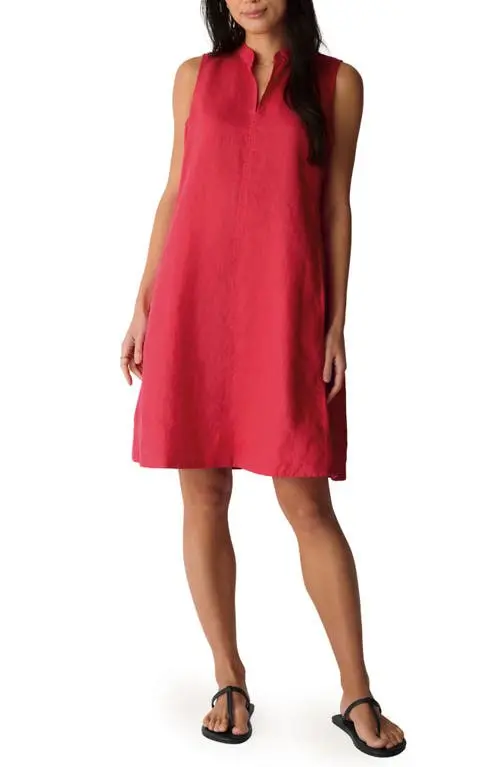 Eileen Fisher Organic Linen A-line Dress - Grenadine
