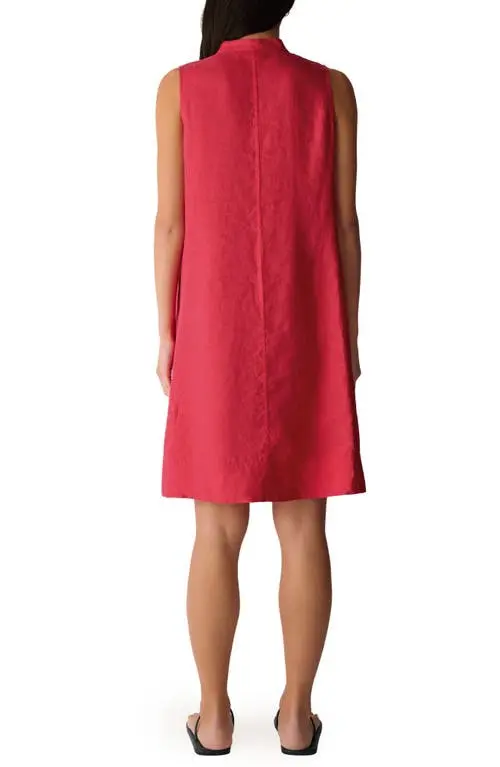 Eileen Fisher Organic Linen A-line Dress - Grenadine