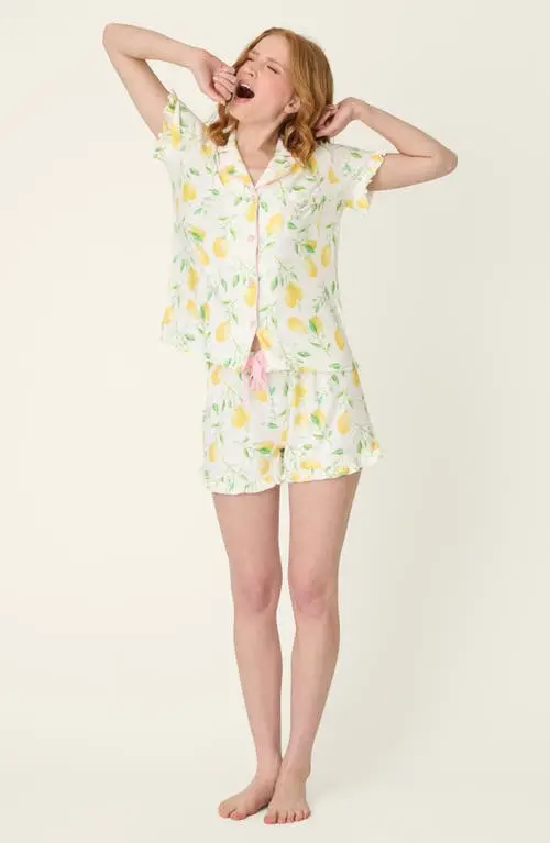 PJ Salvage Dolce Spritz Printed Button-up Pajama Shirt