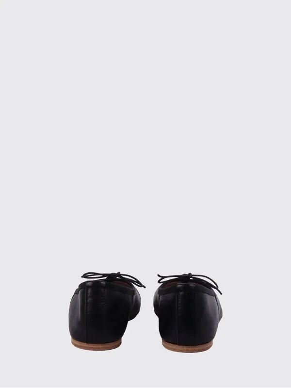 VIA ROMA 15 Leather Ballerinas - Black
