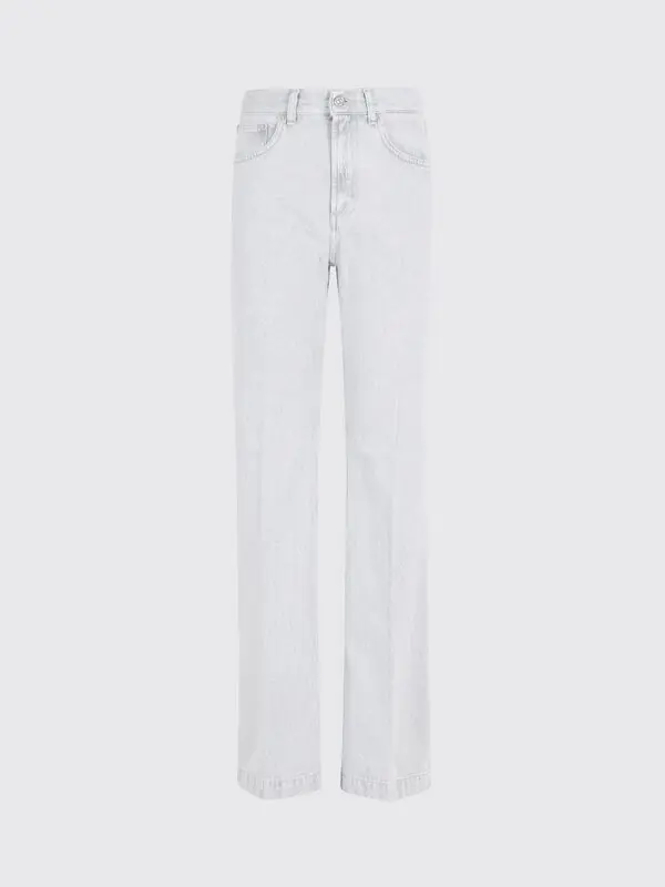 DONDUP High Rise Straight Leg Jeans - Grey