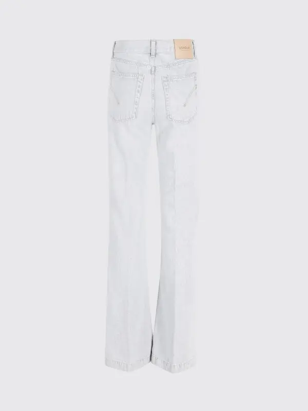 DONDUP High Rise Straight Leg Jeans - Grey