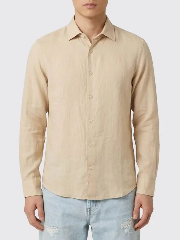 MC2 SAINT BARTH Linen Shirt - Beige