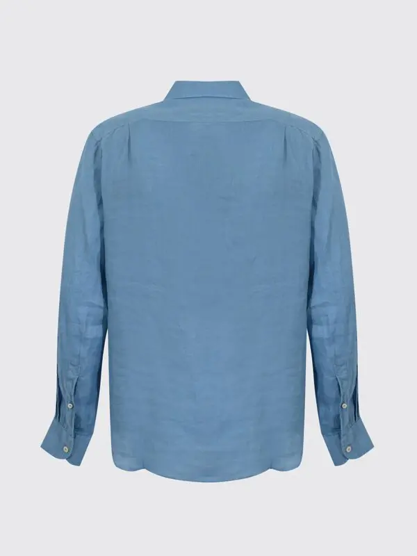 MC2 SAINT BARTH Linen Shirt - Blue