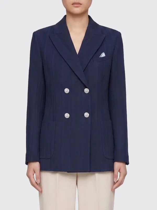 CIRCOLO 1901 Double Breasted Jacket - Blue