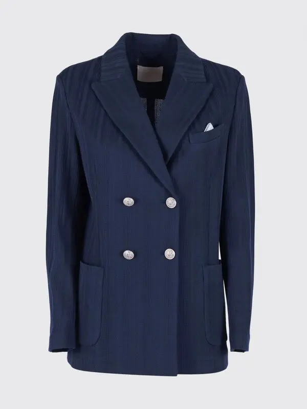 CIRCOLO 1901 Double Breasted Jacket - Blue